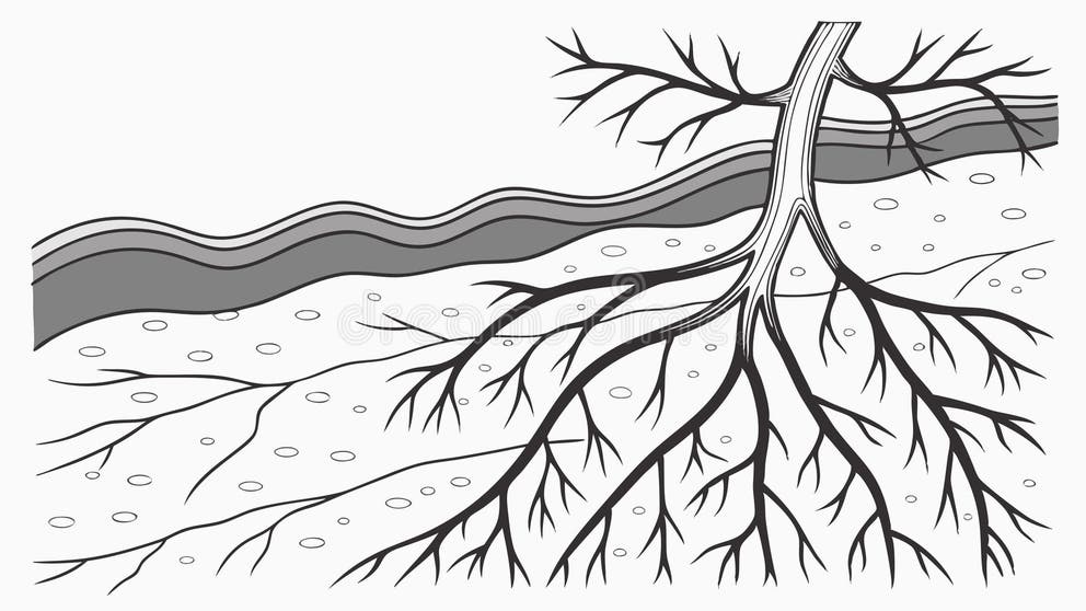Strong Tree Roots System, Foundation, Vector Design Generative AI Stock ...
