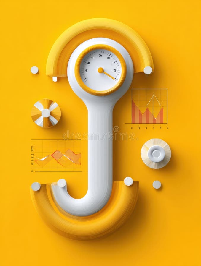Strong and Vibrant Strength Meter Infographic with Stylized Flex Icon ...