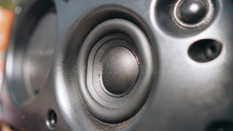 Strong Vibration of the Sound Speaker. Cool Wave Stock Video - Video of ...