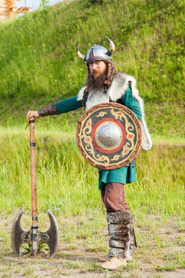 Strong Viking stock photo. Image of looking, camera, helmet - 57114728