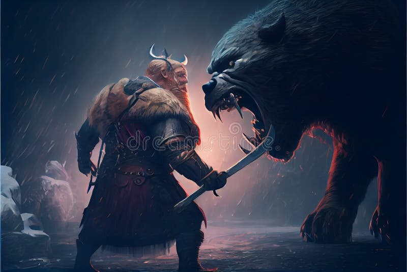 Bear Warrior Fighting Stock Illustrations – 27 Bear Warrior Fighting ...