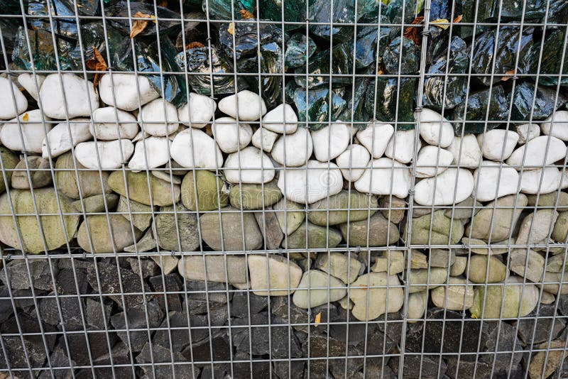 Strong Wall with Different Stones Made from Pebbles Inside of ...