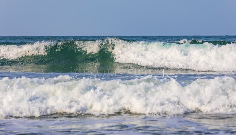 Strong Waves on the Coast of the Caspian Sea Stock Image - Image of ...