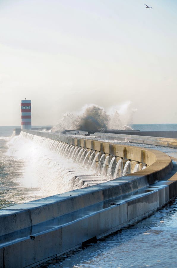 Strong Waves Hitting the Coast Stock Image - Image of strong, coast ...