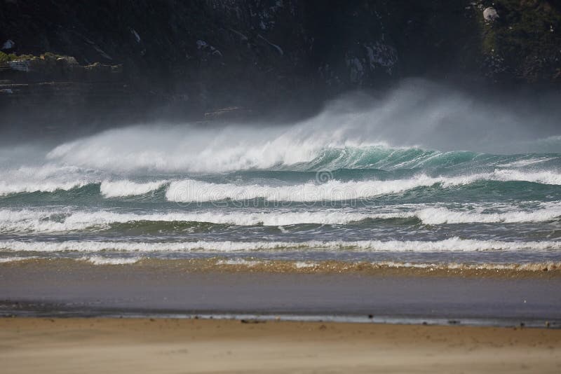 Stormy Waves Breaking stock image. Image of wind, strong - 297221693