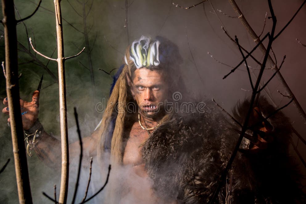 Strong Werewolf, Demon among the Trees. Stock Photo - Image of devilry ...
