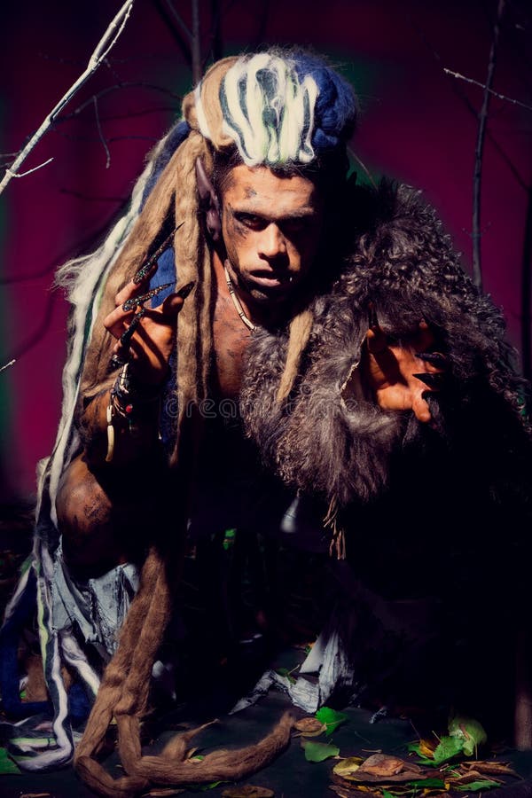 Strong Werewolf, Demon among the Trees. Stock Image - Image of mystery ...