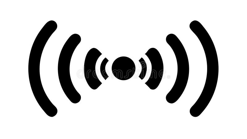 Strong WiFi Signal Waves Icon, Symbolizing Connectivity and Internet ...