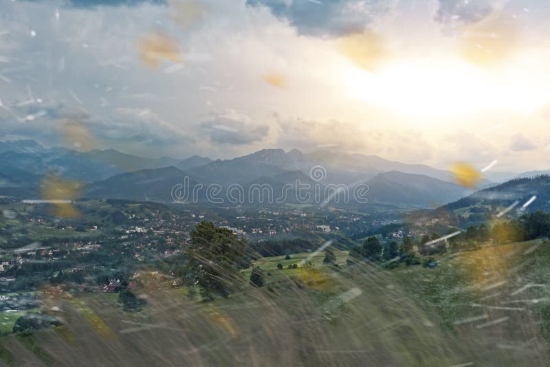 Wind in the Mountains Blows at High Speed Stock Image - Image of ...