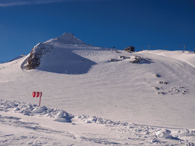 Strong Wind in the Mountains Stock Image - Image of glacier, sport ...