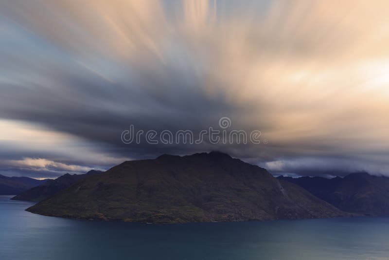 Strong Wind Over a Mountain Stock Image - Image of cloud, outdoor: 66946049