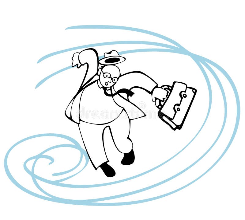 Strong winds stock illustration. Illustration of adult - 23190167