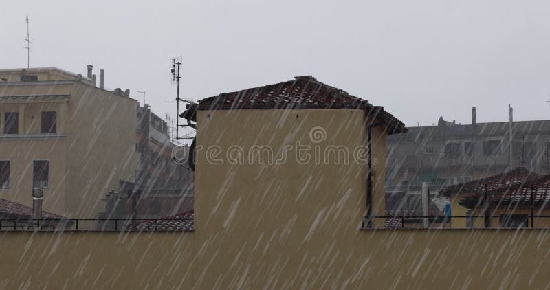 Rainfall on a Windy Day - Black Background - Animated Video Stock Video ...