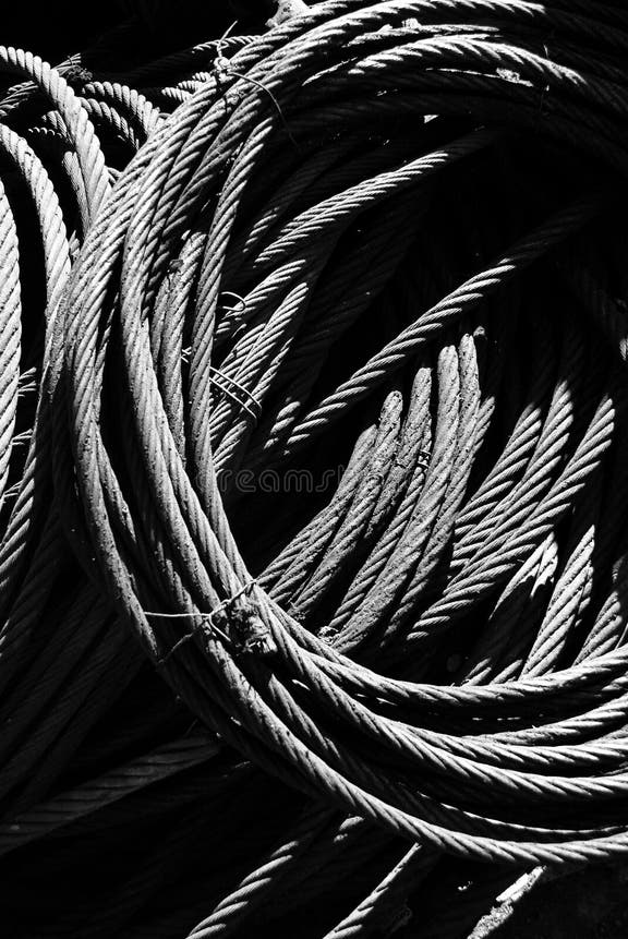 Strong Wire Rope stock image. Image of closeup, rope - 15200919