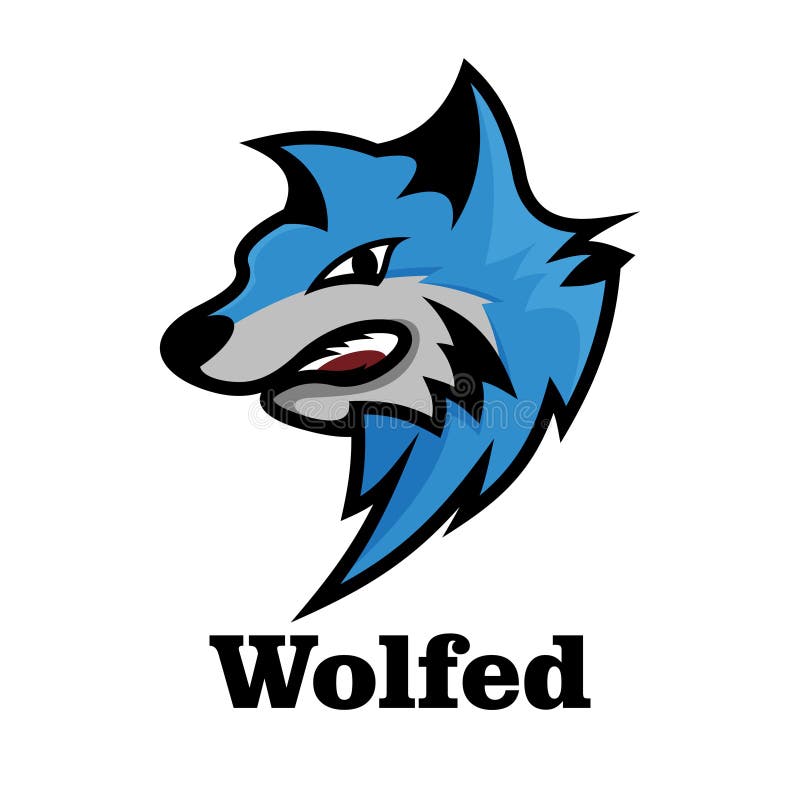 Strong Wolf Logo Vector, Character Design Stock Vector - Illustration ...