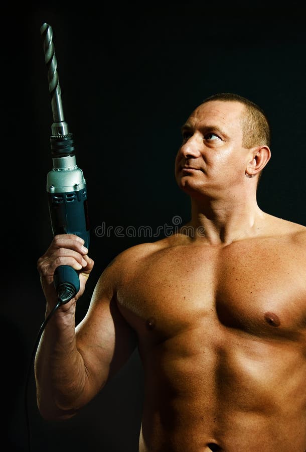 Bodybuilding. Strong Man and a Woman Stock Image - Image of human ...