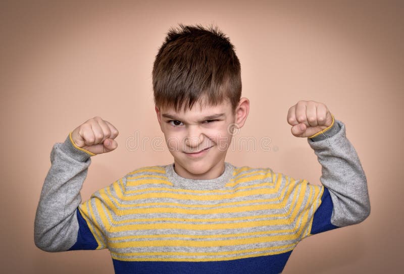 Strong young boy stock image. Image of lifestyle, little - 84766749