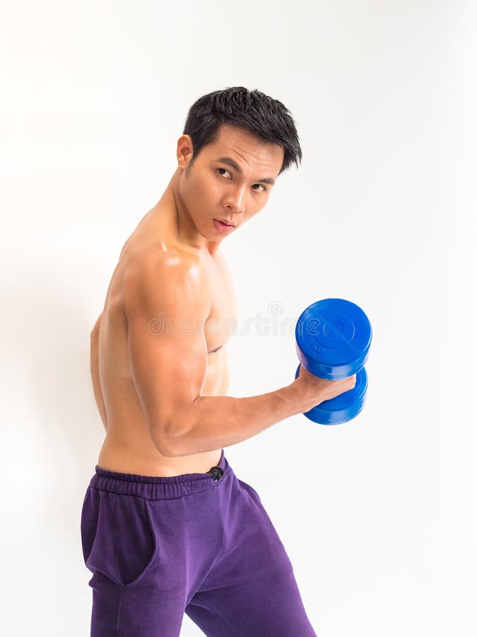 Strong angry Asian man stock photo. Image of isolated - 110683636
