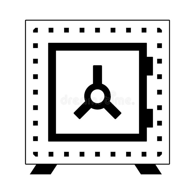 Strongbox Money Savings Security Symbol Stock Vector - Illustration of ...