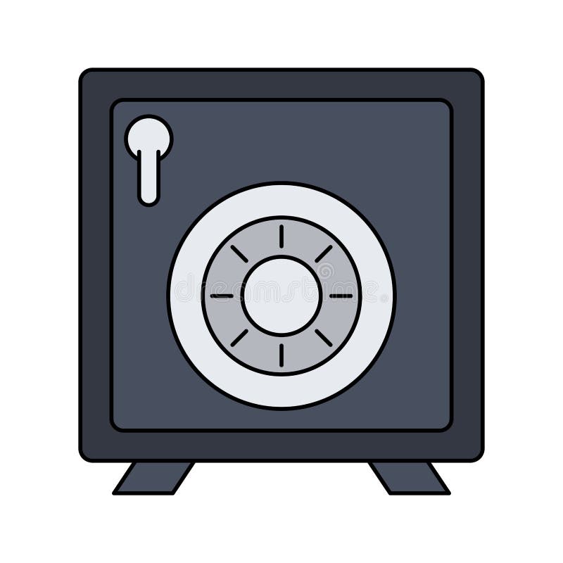Strongbox Security Money Symbol Stock Vector - Illustration of banking ...