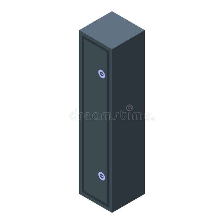 Strongbox Security System Protecting Valuables in Isometric View Stock ...