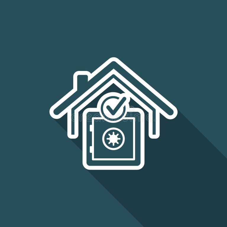 Strongbox Service - Check Security - Vector Web Icon Stock Vector ...