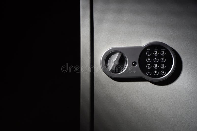 Strongbox Steel Safe with Digital Combination Code Lock Stock Image ...