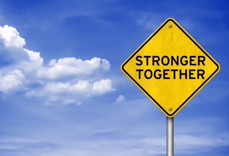 Stronger together stock photo. Image of blue, 14th, flag - 36590304