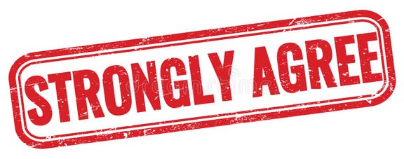 STRONGLY AGREE Text on Red Grungy Stamp Stock Illustration ...