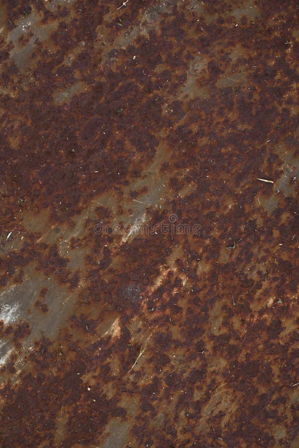 Strongly Worn Iron Rusty Wall from a Large Garage Stock Image - Image ...