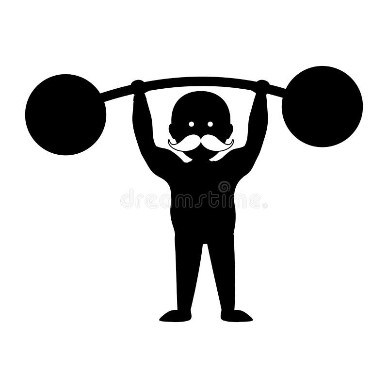 Strongman circus cartoon stock illustration. Illustration of training ...