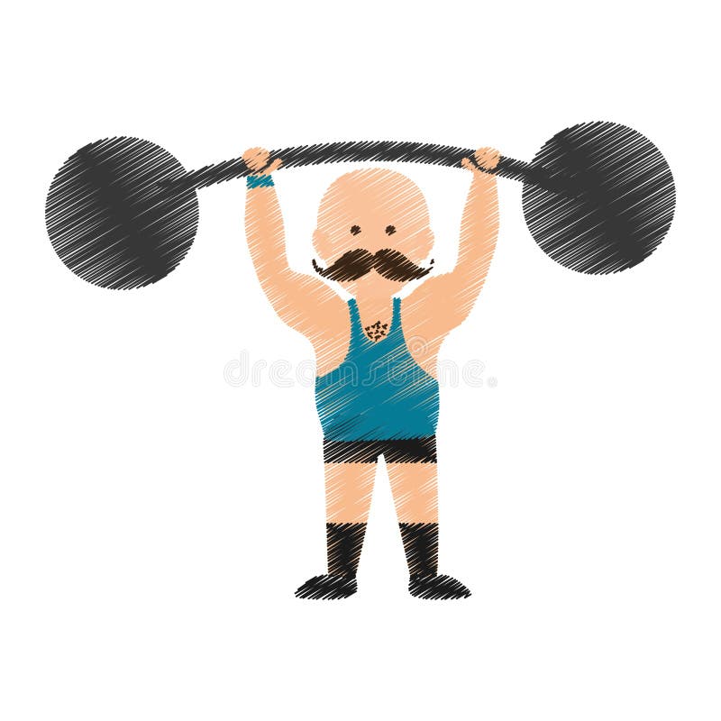 Strongman circus cartoon stock vector. Illustration of sport - 81432912