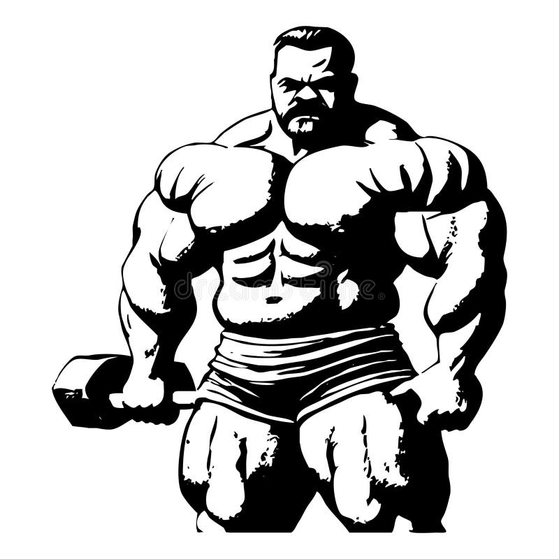 Strongman . Fictional Character Stock Illustration - Illustration of ...