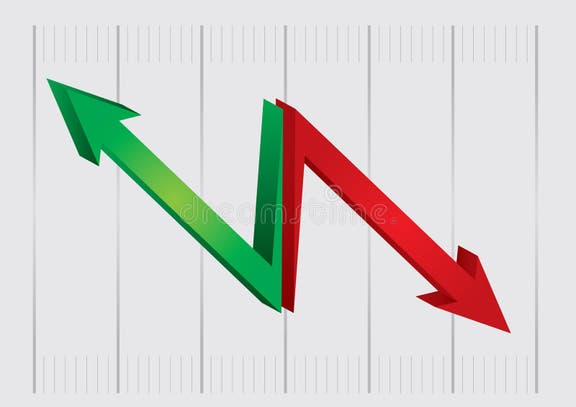 Stroomschema met pijlen vector illustratie. Illustration of winst ...
