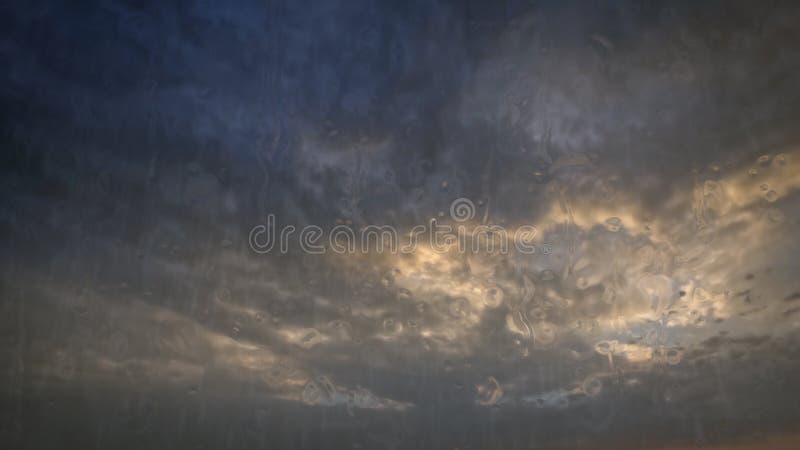 Stroung Rainfall on Sky with Clouds - Beautiful Weather Background ...