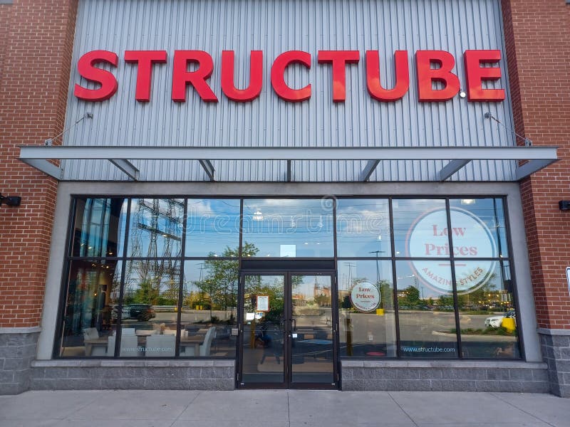 Structube Company Sign View Editorial Stock Image - Image of badge ...