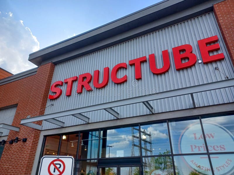 Structube Company Sign View Editorial Image - Image of closeup, brand ...