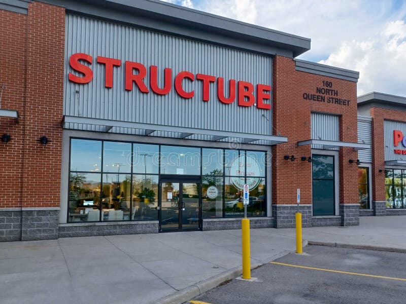 Structube Company Sign View Editorial Stock Image - Image of people ...