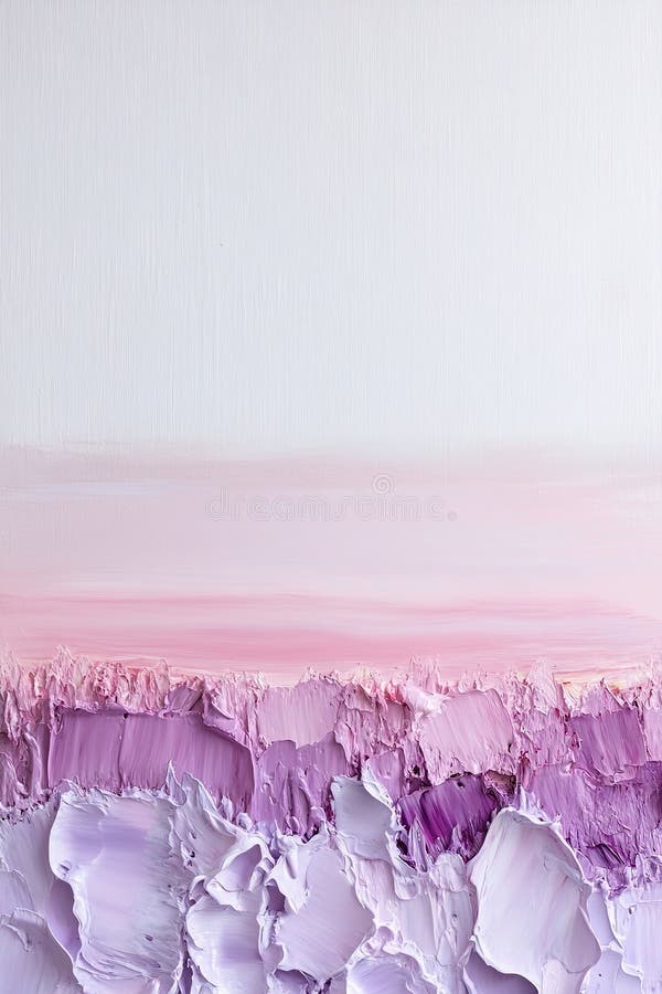 This Structural Acrylic Painting Captures a Tranquil Lavender Field ...