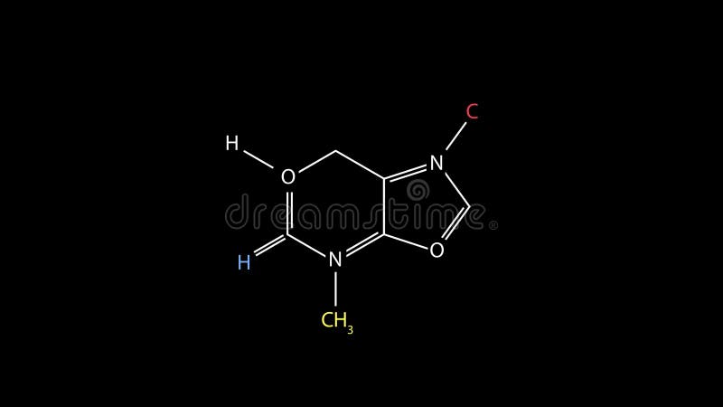 Structural Chemical Formula. Typing Chemical Reaction on Black ...