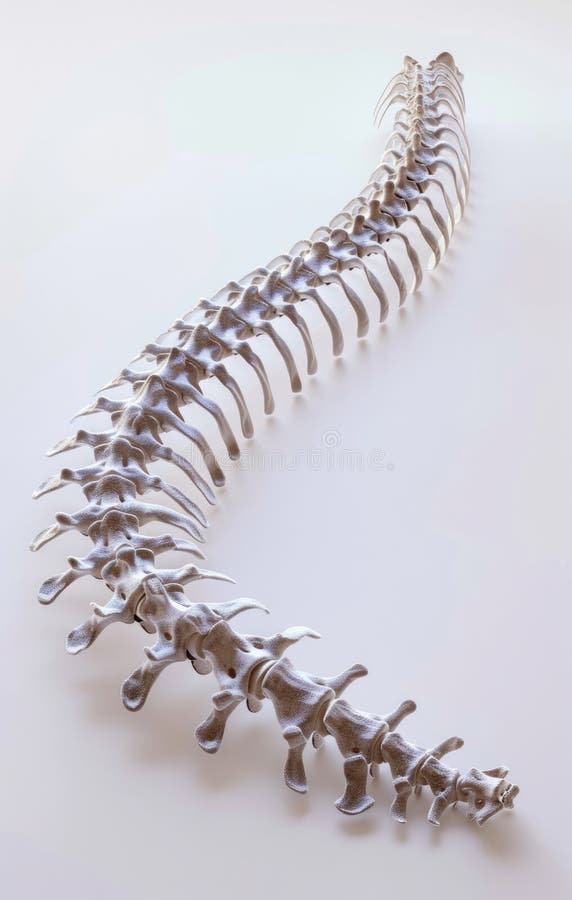 Structural Clarity: Visual of Spine, Showcasing Detailed Anatomy of ...