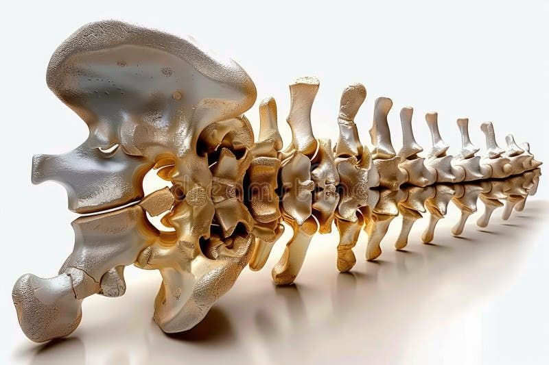 Structural Clarity: Visual of Spine, Showcasing Detailed Anatomy of ...