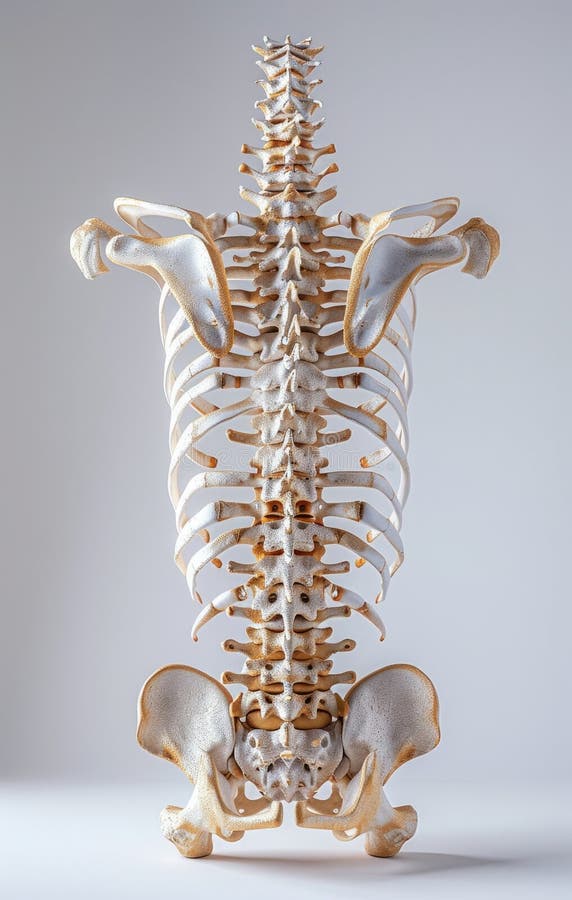 Structural Clarity: Visual of Spine, Showcasing Detailed Anatomy of ...