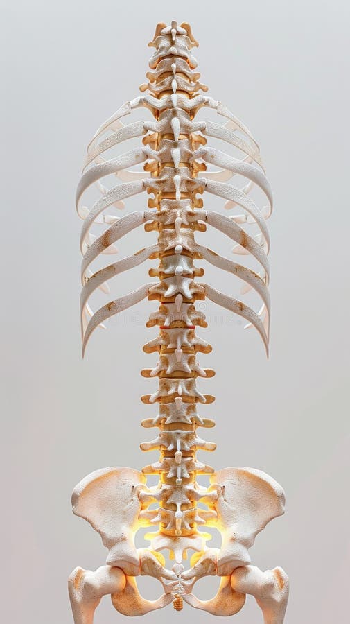 Structural Clarity: Visual of Spine, Showcasing Detailed Anatomy of ...