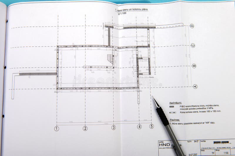 Structural Details Drawing. Construction Project Documentation ...