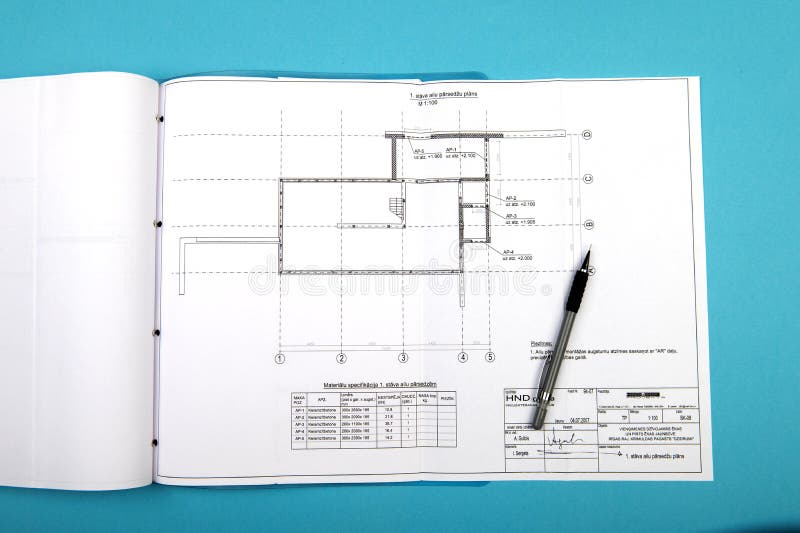 Structural Details Drawing. Construction Project Documentation ...