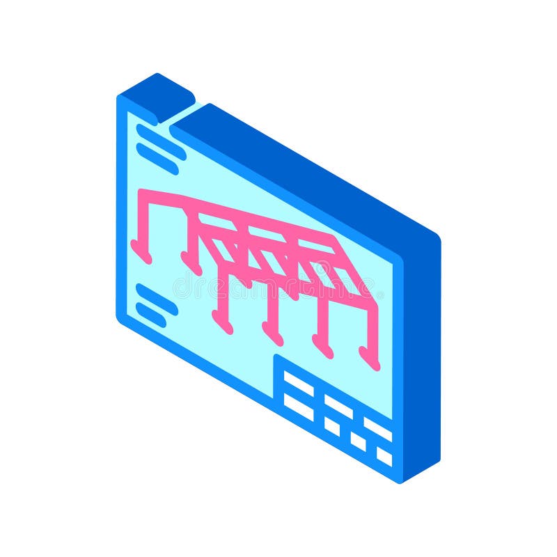 Structural Drafting Architectural Drafter Isometric Icon Vector ...