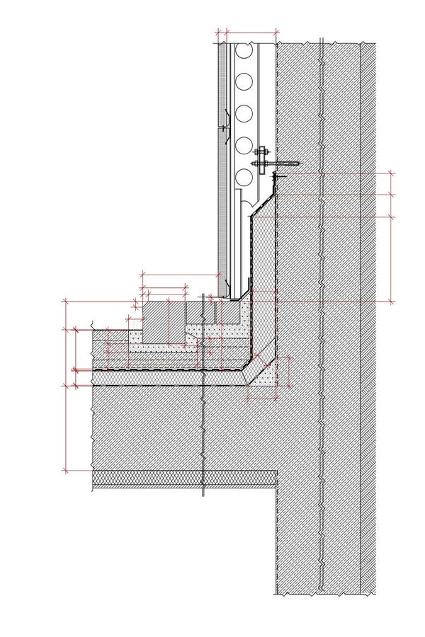 Structural drawing stock illustration. Illustration of barrier - 55901394