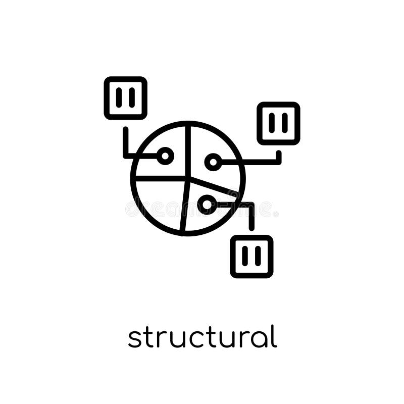Structural Elements Icon. Trendy Modern Flat Linear Vector Structural ...