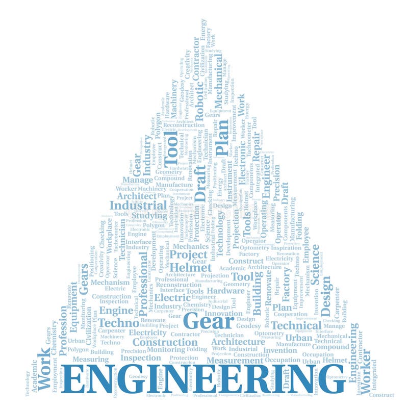Structural Engineering Typography Word Cloud Create with the Text only ...